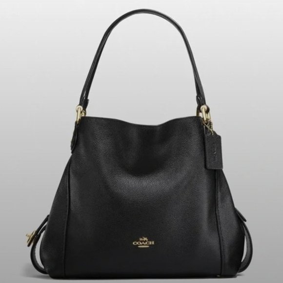 Coach | Bags | Coach Edie Shoulder Bag 3 In Polished Pebble Leather In ...